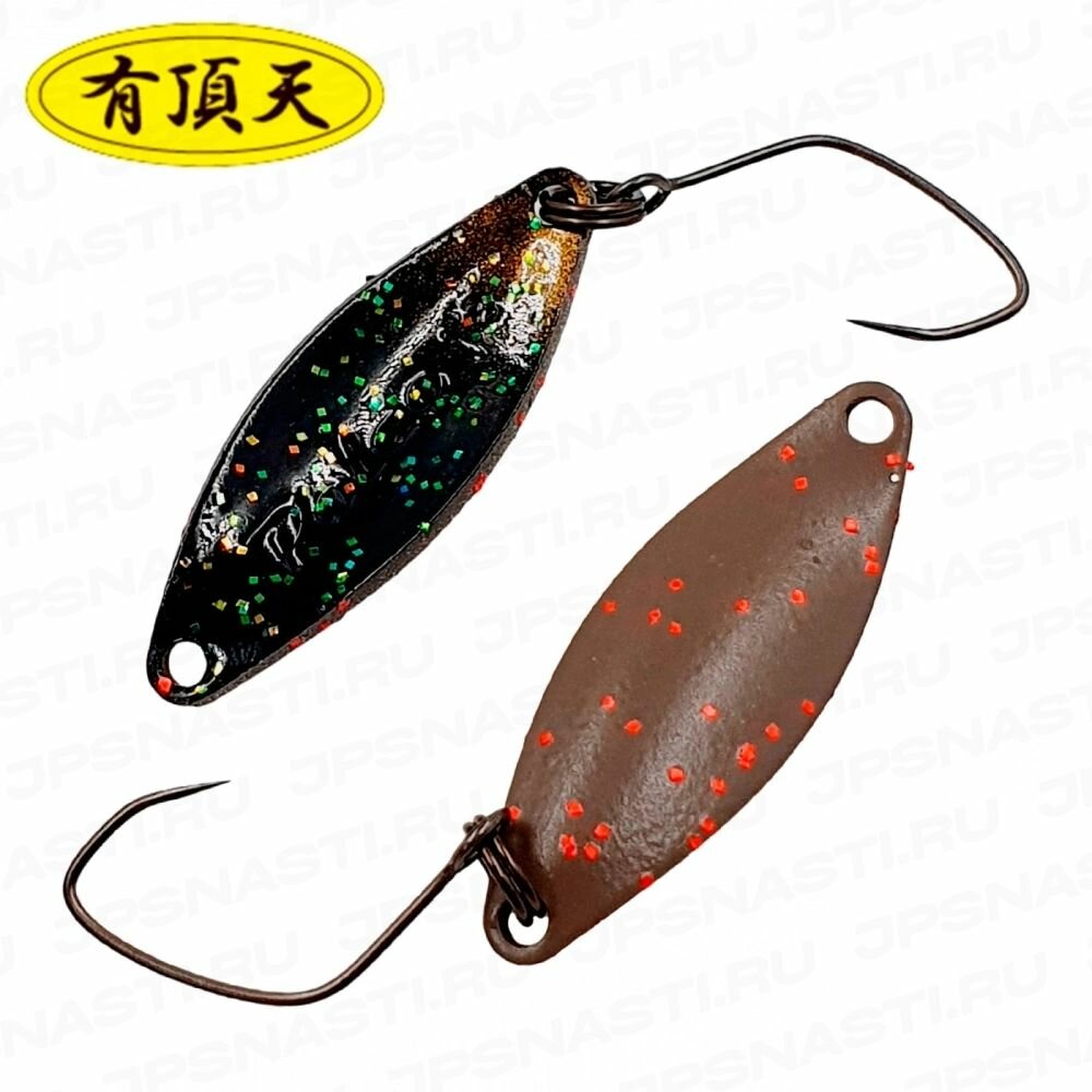 Колеблющаяся блесна для ловли форели Ivyline Polco, 1.8 гр, #Uchoten Night Powder Greige