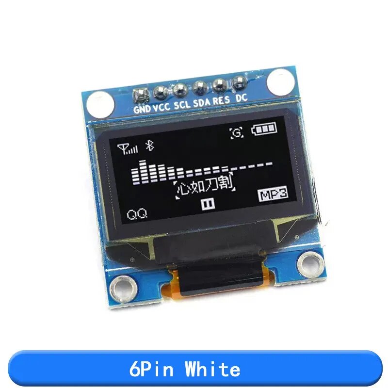 OLED-дисплей 0.96" Белый 6Pin W