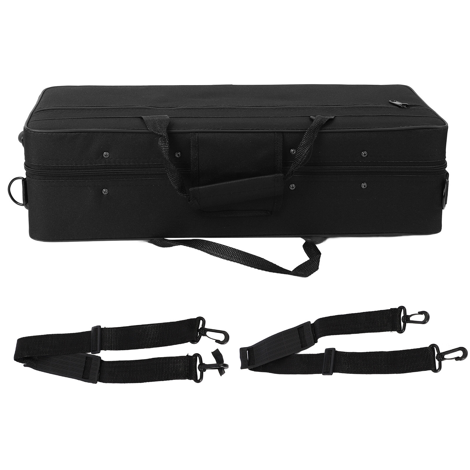 Trumpet Storage Box with Shoulder Strap Multiple Compartments Oxford Cloth Suitcase Case
