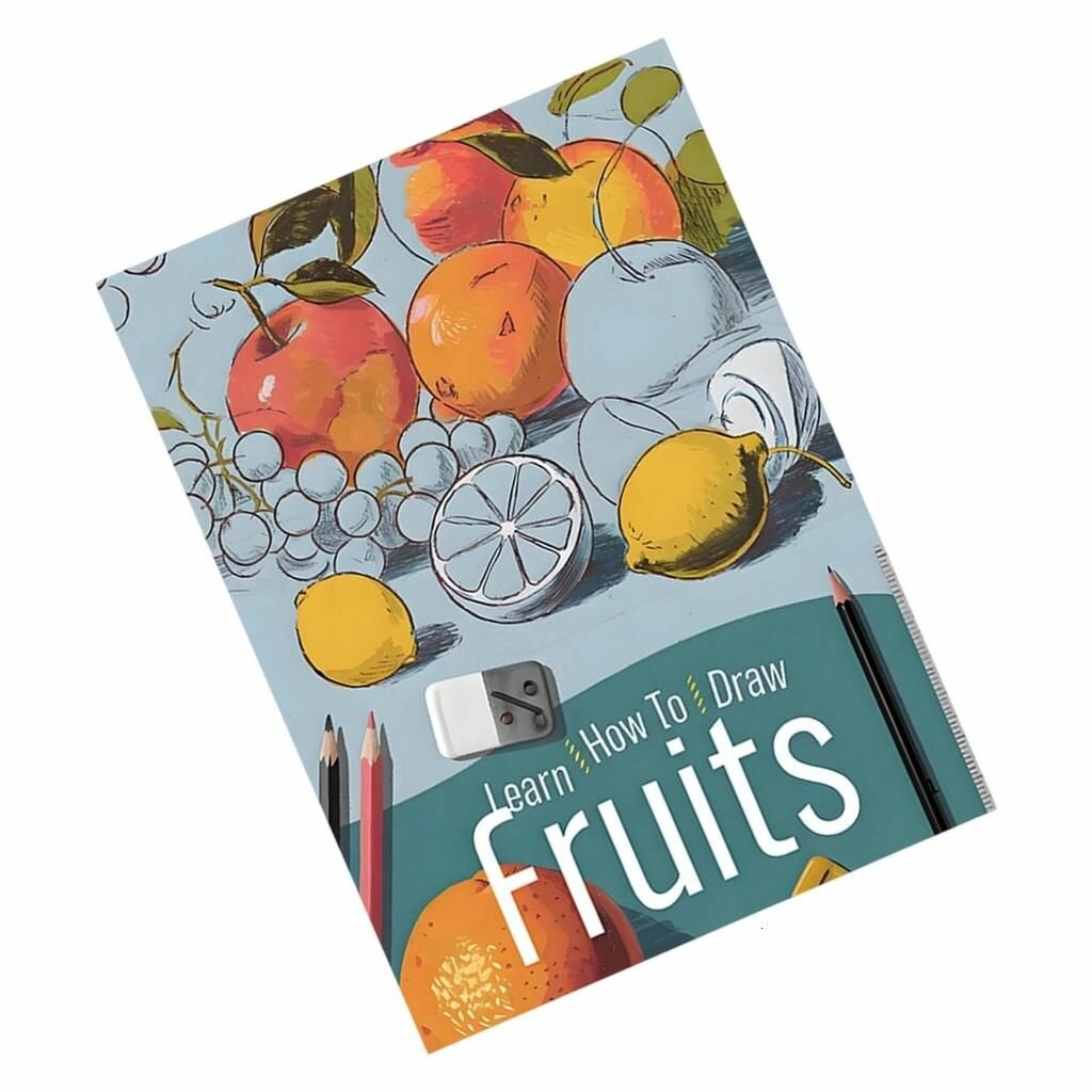 Раскраска для малышей 3+, - Книга для рисования фруктов