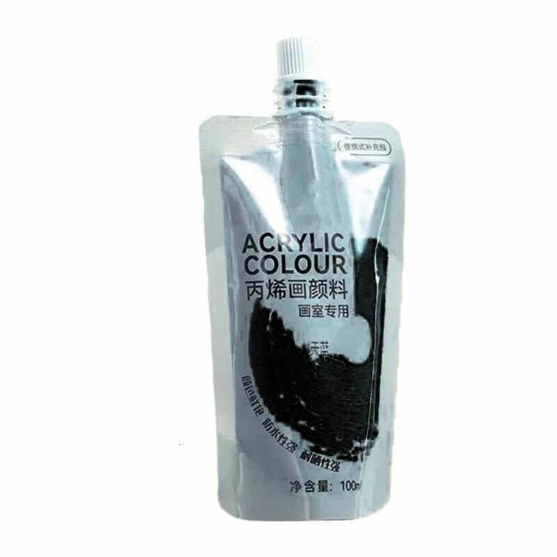 Акриловая краска, Черный