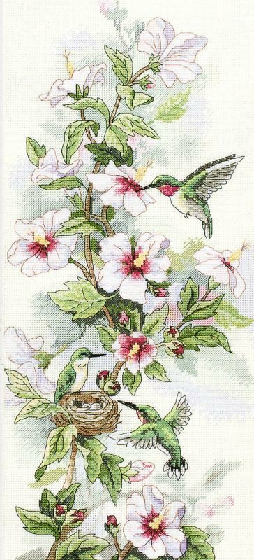 Клематис и колибри 13667