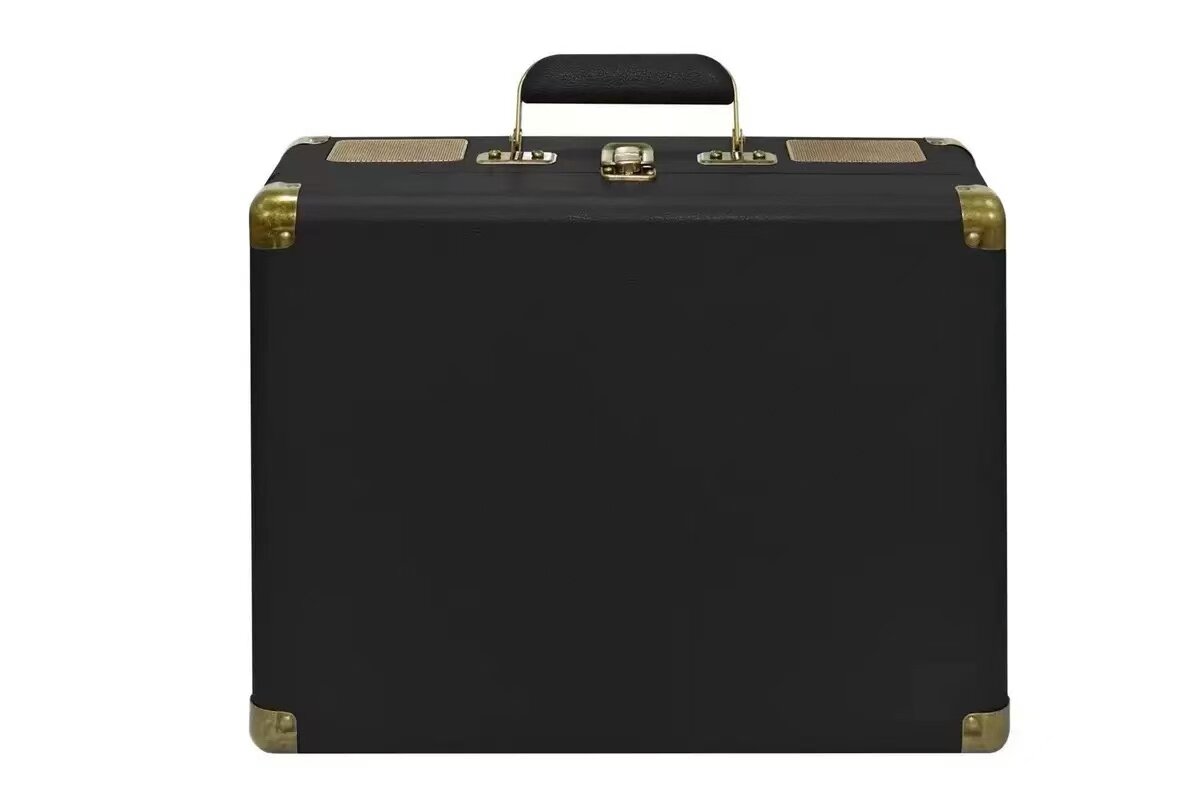 Караоке система Ретро Чемодан SORDA SD-2109 с двумя микрофонами чёрный