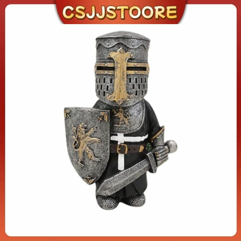 Садовая статуя рыцаря-карлика, миниатюрная скульптура