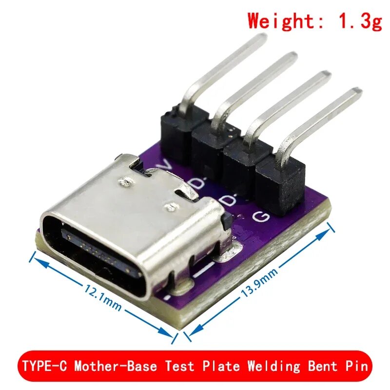 Плата Type-C Mother-Base Test Plate Welding Bent Pin, Style 03