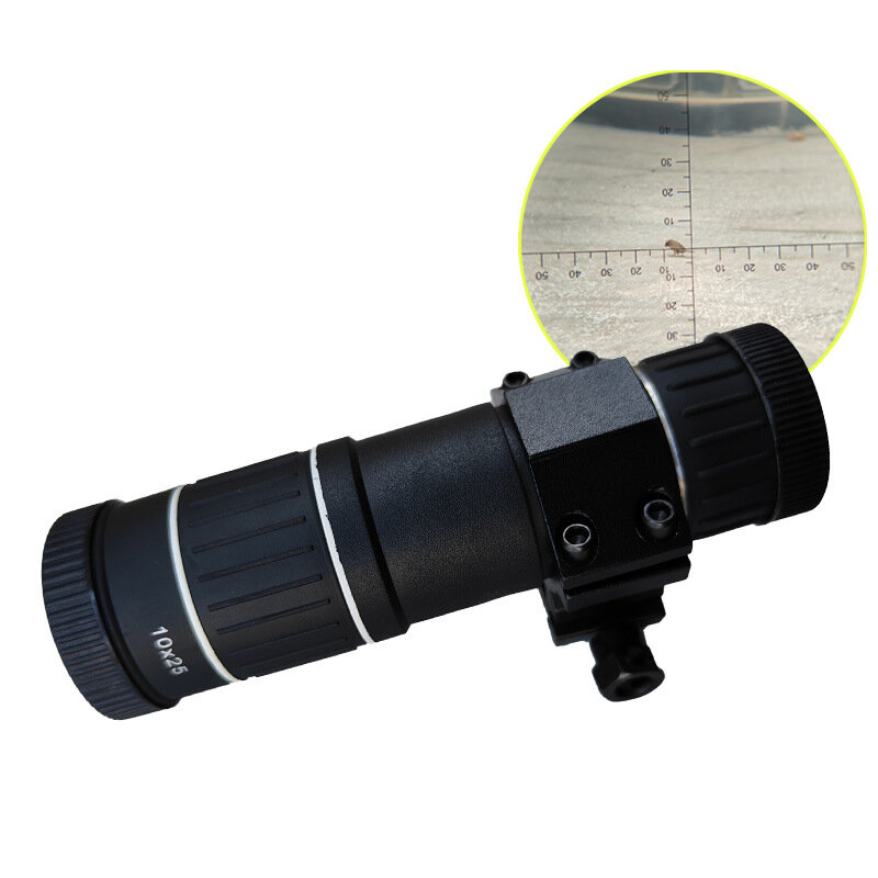 8x Крестообразный однотрубный телескоп с высоким увеличением HD, регулируемый вверх-вниз, влево-вправо, для наблюдения за совами и птицами, 7x прицел, 10 современных