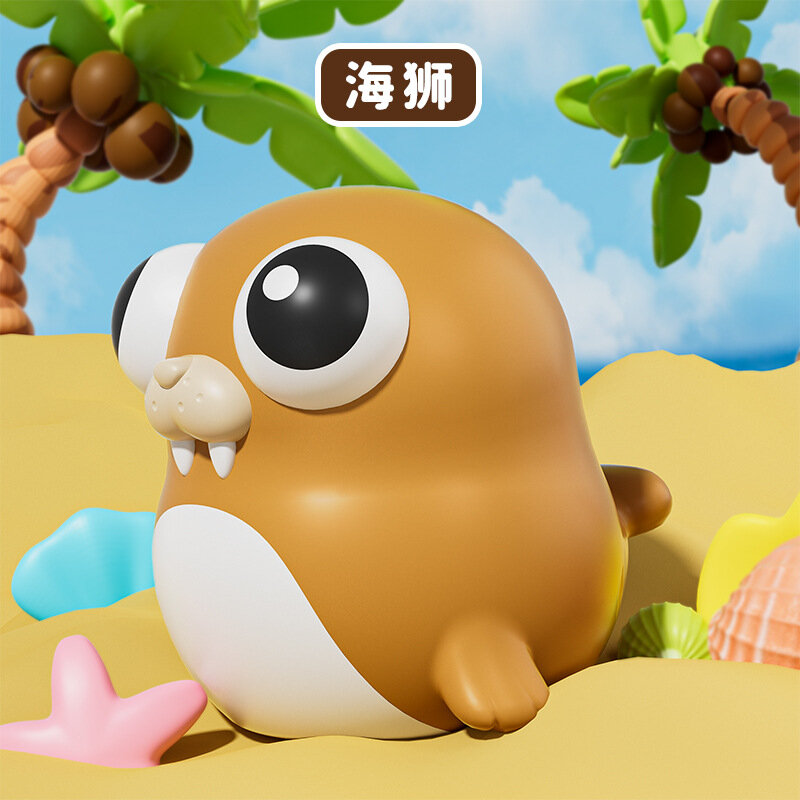 Chenghai Toys Creative, ослепительно, щепотно, нажмите, выплюните пузырь, распаковать артефакт коричневый морской лев