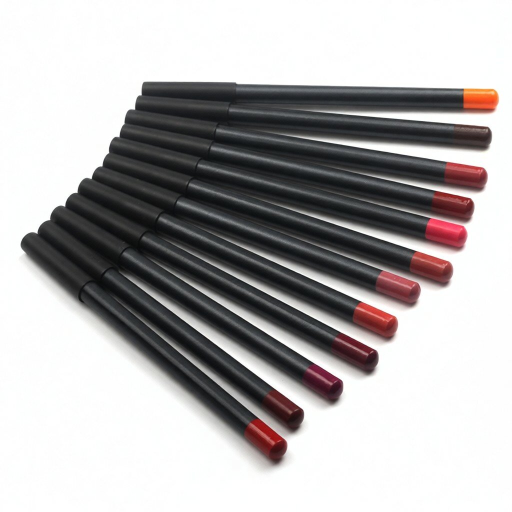 Набор карандашей для губ 12 цветов Waterproof Long-lasting Lip Liner Matt Lipstick Pen, 1.5 г/шт, упаковка 140*58*20 мм, вес 65 г, 12 штук в наборе