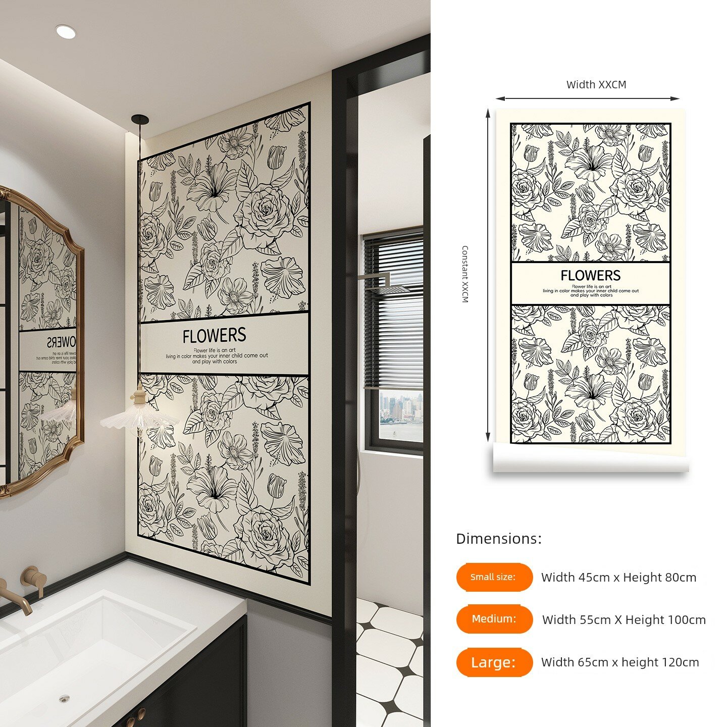 Наклейки для ванной комнаты, наклейки на плитку, водонепроницаемые наклейки для стен ванной и туалета, декоративные