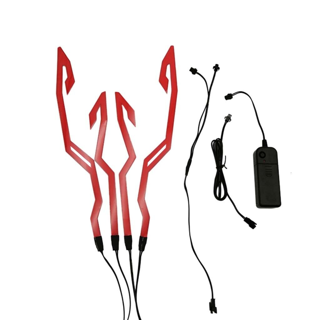 Светодиодная сигнальная полоса для мотошлема, красный