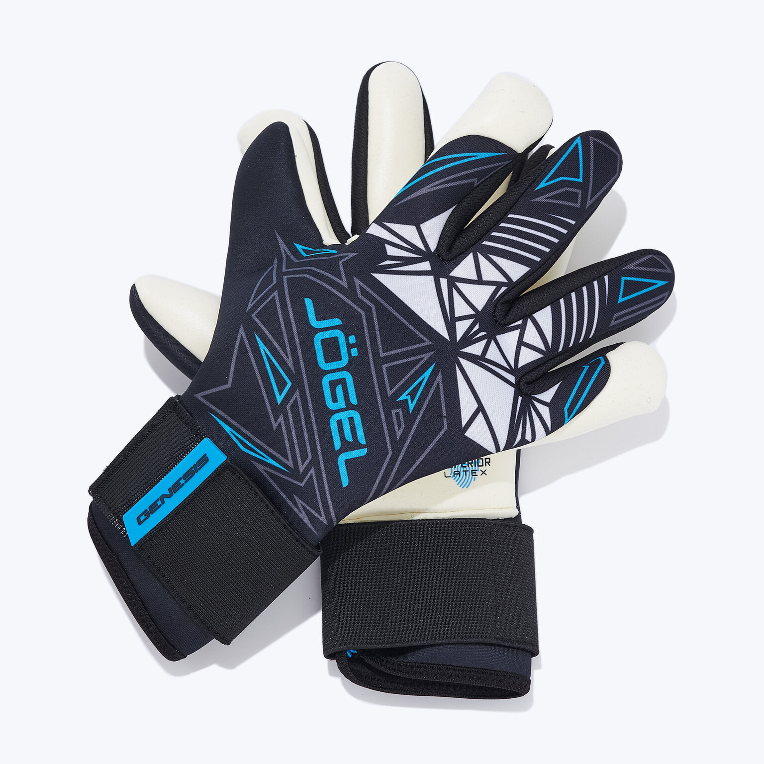 Перчатки вратарские Jogel Genesis SL3 Negative Hybrid ЦБ-00007122, размер 6 (6 Размер ), Белый - Черный