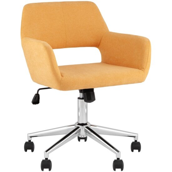 Кресло офисное Stool Group ROSS, рогожка, желтый