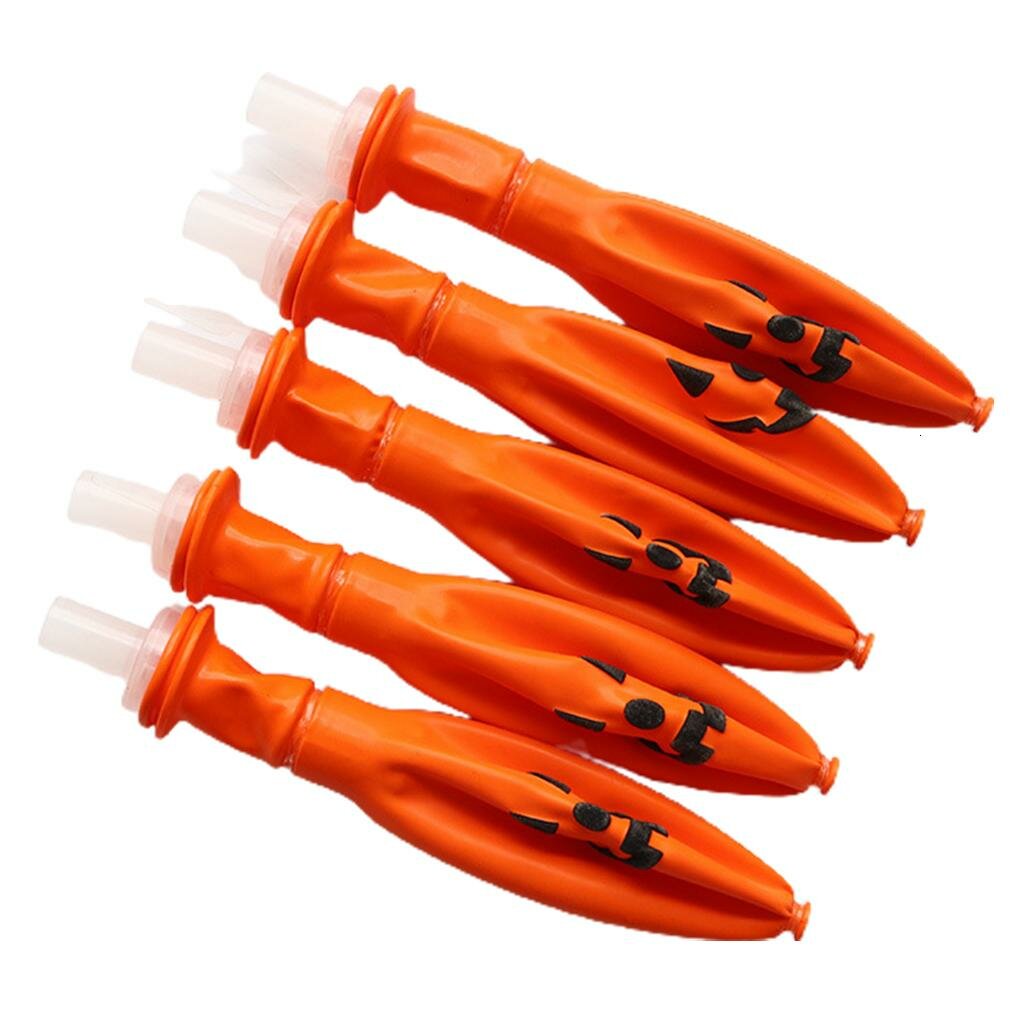 Латексные тыквенные шары с LED-подсветкой, 5 воздушных шаров с подсветкой