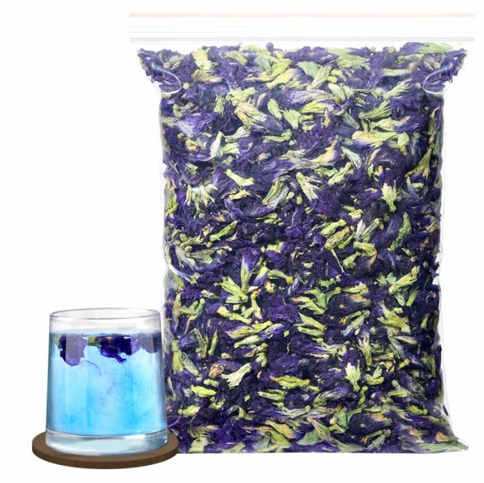 Голубая бабочка Цветы 250г Blue Butterfly Flower 250g Синий листовой тайский чай Анчан