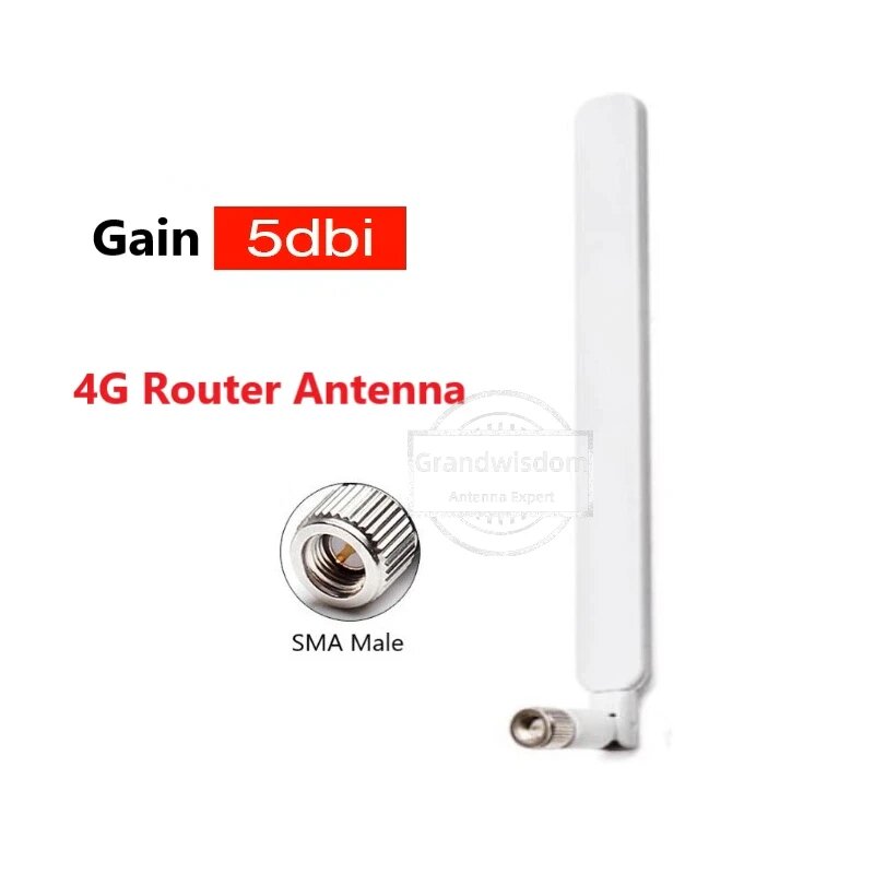 Grandwisdom 2 шт. антенна 3G 4G LTE 5dbi SMA
