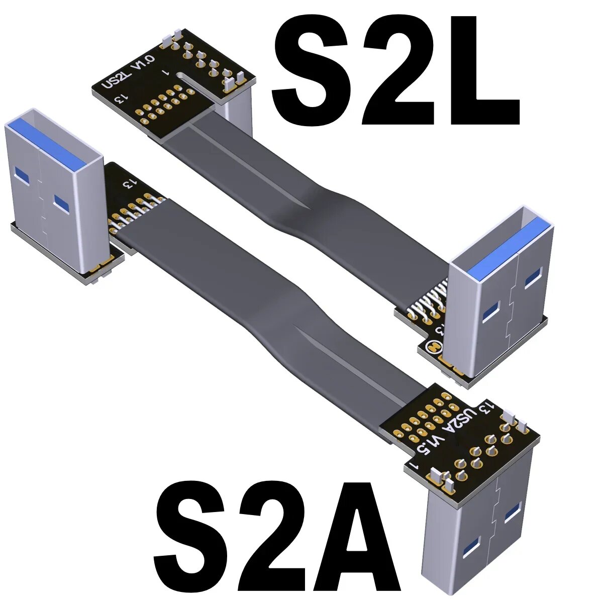 Кабель ADT-Link USB 3.0 200cm S2A-S2L