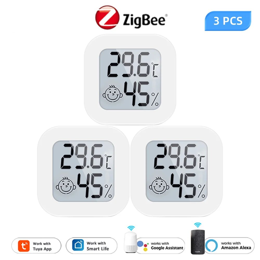 Датчик температуры и влажности LS Zigbee Temperature And Humidity Sensor Zigbee 3pcs