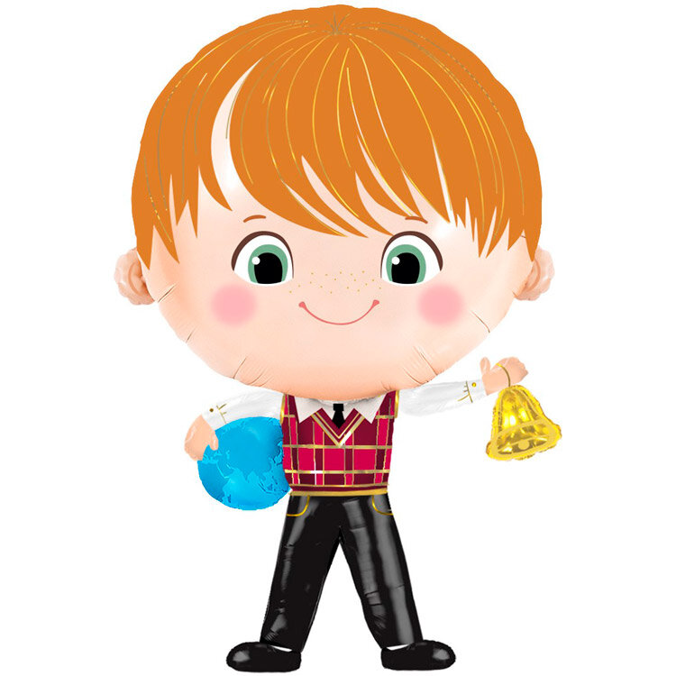 Воздушный шар из фольги. Фигура, Школьник, Ученик Мальчик (42'/107 см, CHN)