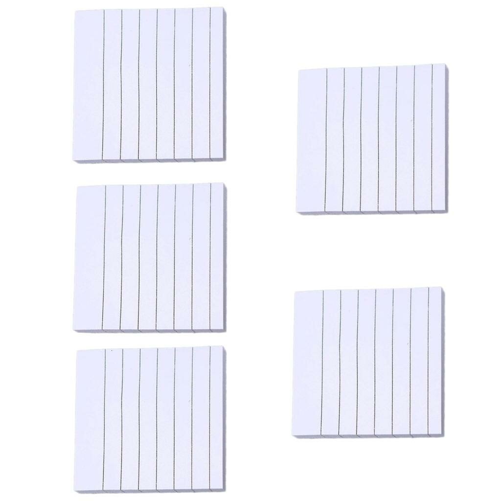 Блокноты-стикеры, 5 шт, Белый