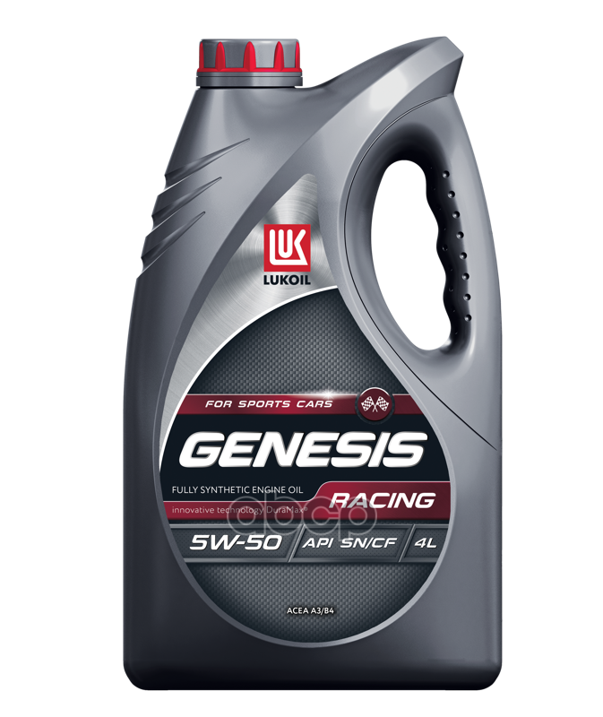 LUKOIL Масло LUKOIL GENESIS RACING 5W-50 4L (синт) Моторное масло для спортивных автомобилей. Соответствует требованиям ACEA .