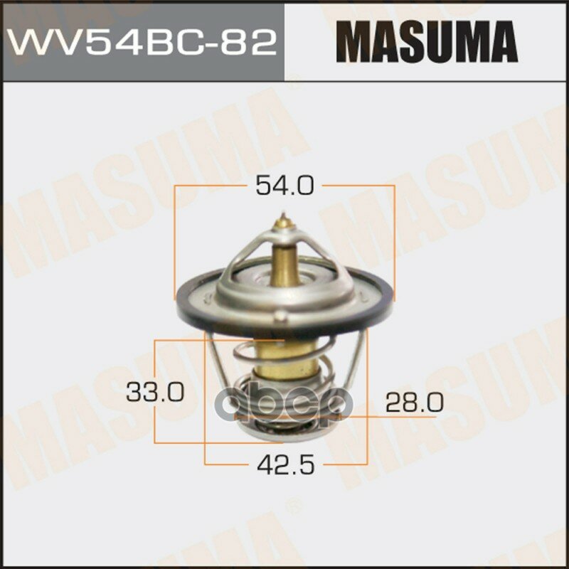 Термостат [82°C] MITSUBISHI L200/ L300/ L400 2.5D/ TD 86-> Masuma арт. WV54BC-82