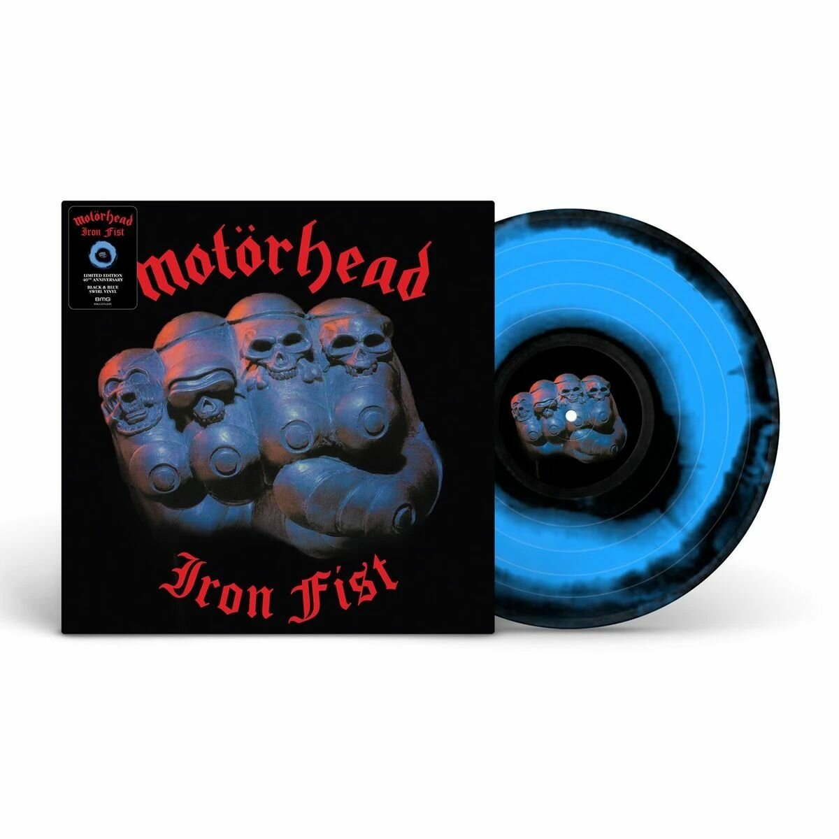 Motorhead: Iron Fist (LP, 40th Ann. Ed, Black & Blue Swirl, Lim.) Виниловая пластинка