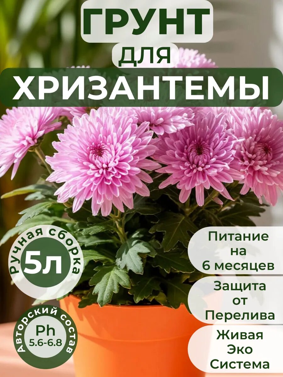 Готовый авторский грунт для Хризантемы премиум 5л