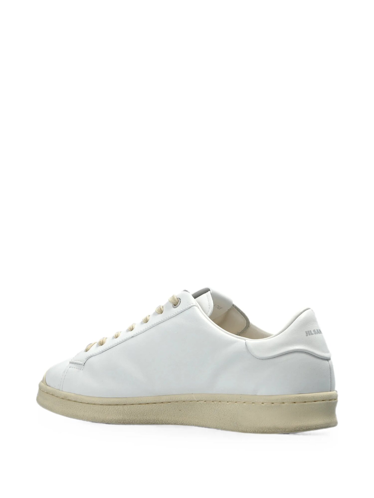 Кроссовки Jil Sander Leather sneakers, размер 42, бежевый/белый — фото 1