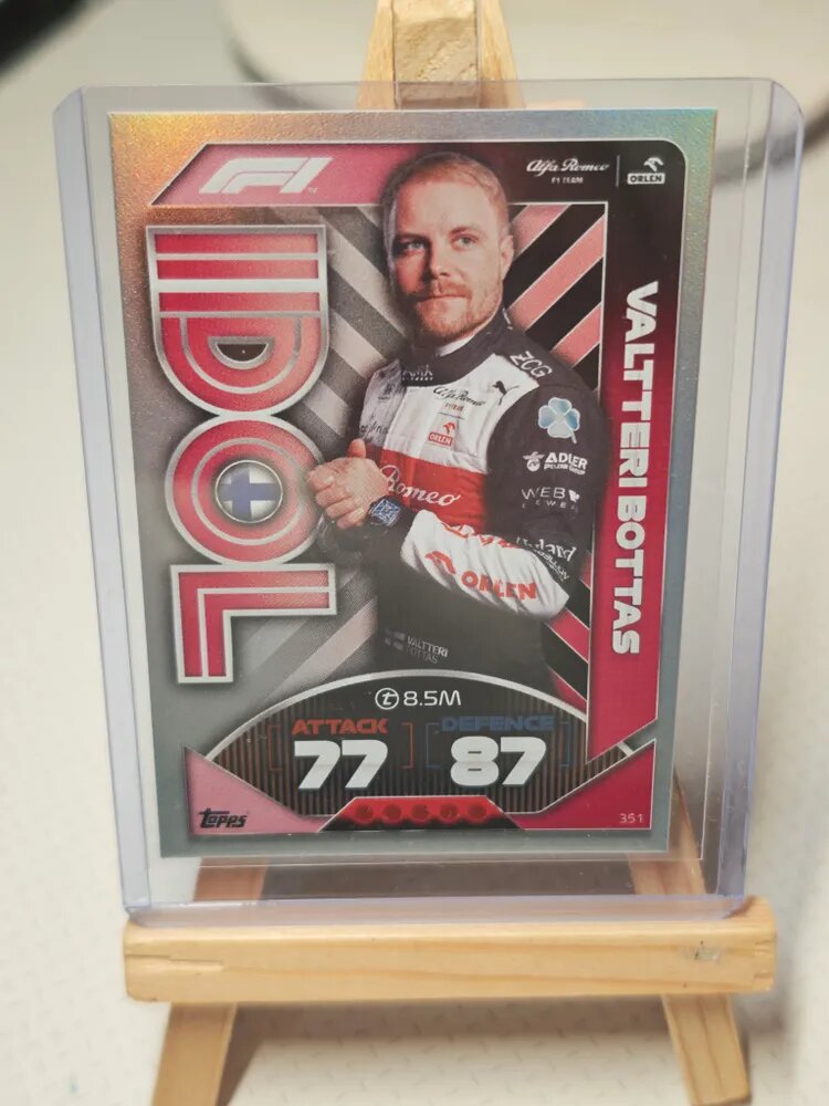 2022 Topps Turbo Attax F1 ограниченные коллекционные гоночные карточки IDOL BOTTAS