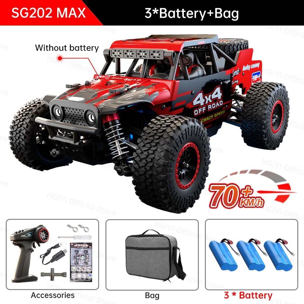 ZLL SG202 MAX/PRO 1:20 Высокоскоростная дрифт-гонка 70 км/ч или 50 км/ч Бесколлекторный мотор 4WD Радиоуправляемая машина Внедорожная машина Игрушки для подарка ребенку