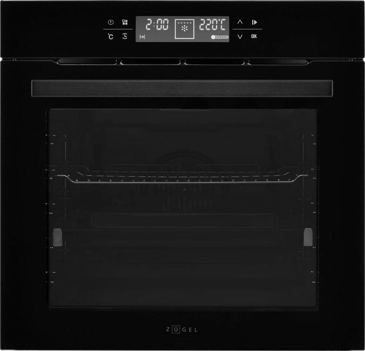 Встраиваемый духовой шкаф ZUGEL ZOE601B, черный