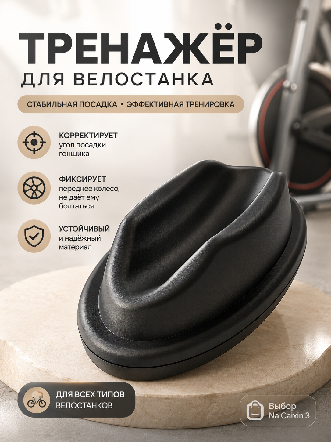 Подставка для переднего колеса велосипеда, для велотренажёра, 1 шт.