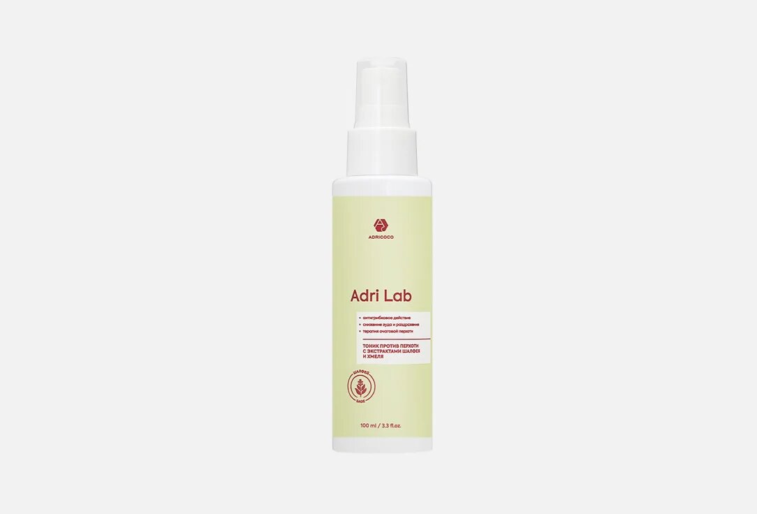 Adricoco Adri Lab with sage and hop extracts Тоник для волос против перхоти 100 мл