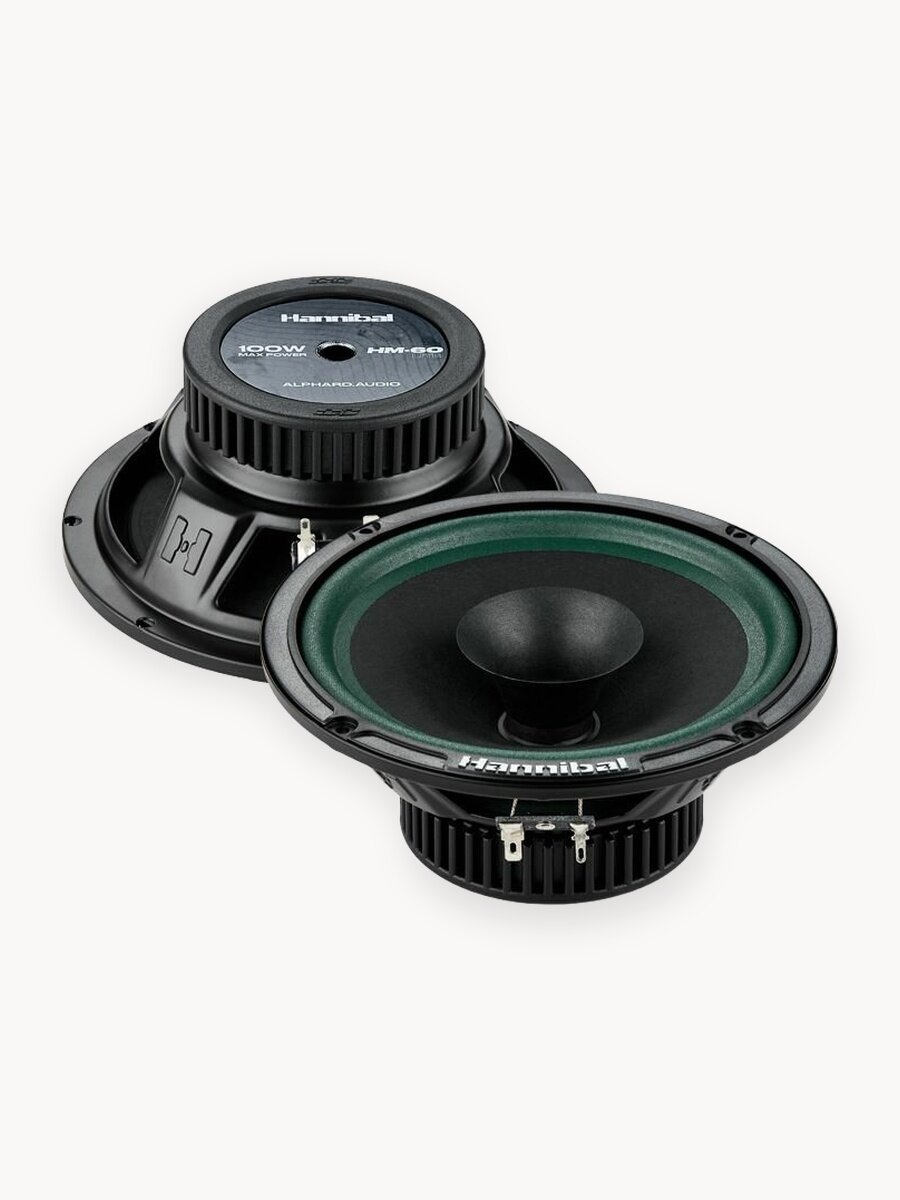 Среднечастотная автомобильная акустика Alphard Hannibal HM-60 Lite / Динамики автомобильные 16 см