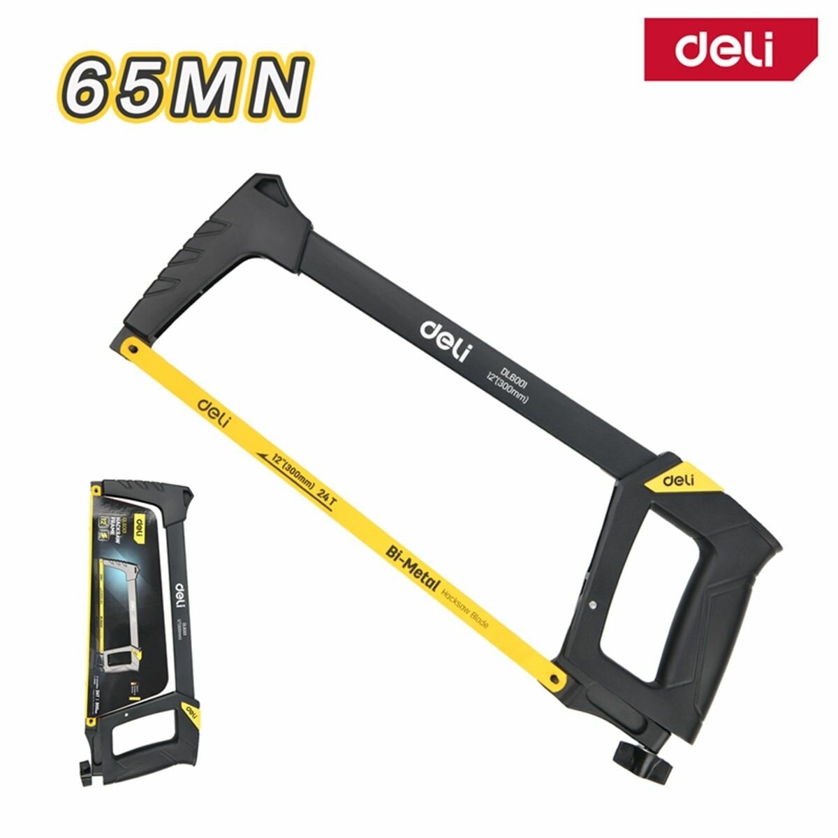 Ножовка Deli "DL6001", лучковая, биметаллическое полотно, 30 см