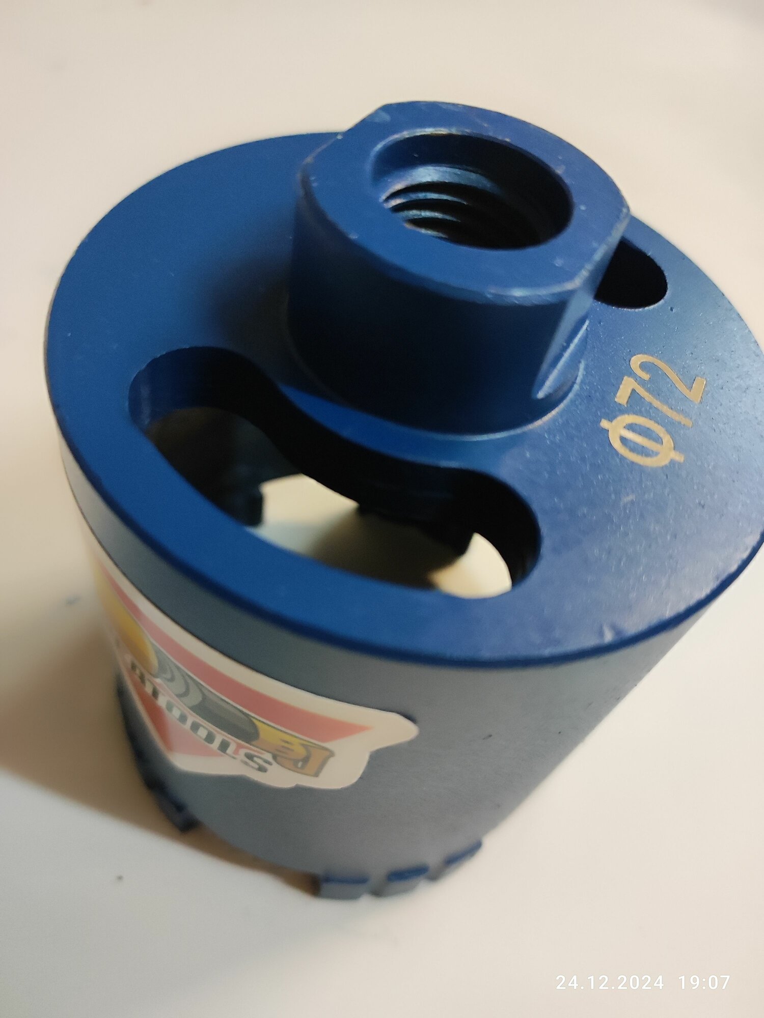 Коронка алмазная 72*90мм M16 (5 сегментов) под пылеудаление