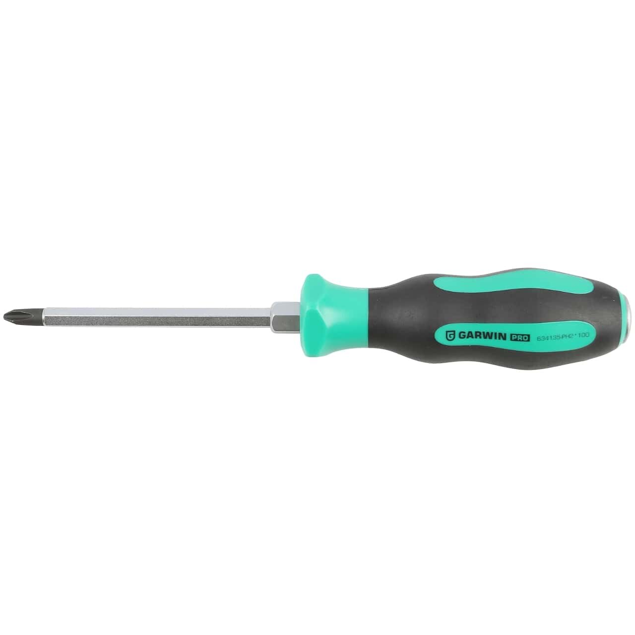 GARWIN PRO 634135-PH2 x 100 Отвертка усиленная цельнометаллическая PH2, 100 мм