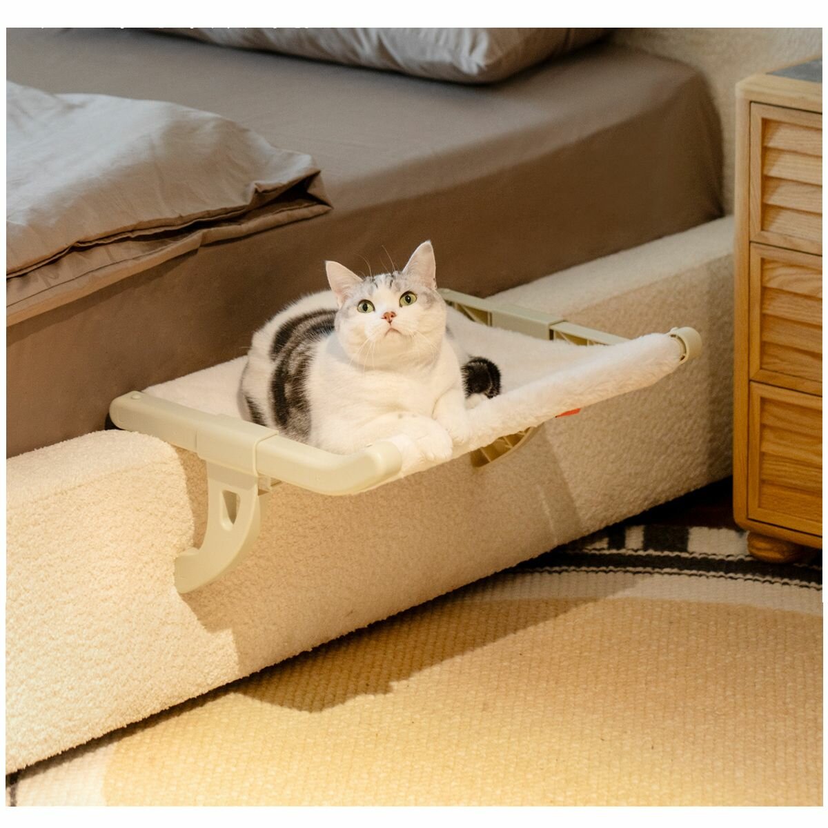 Подвесная кровать-гамак для кошек, настенный лежанка для кошек массив -lj