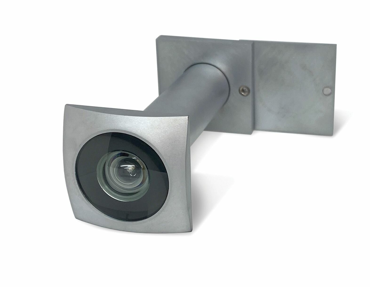 Глазок дверной, стеклянная оптика, Квадратный 16/50х90 Хром матовый / Глазок для входной двери