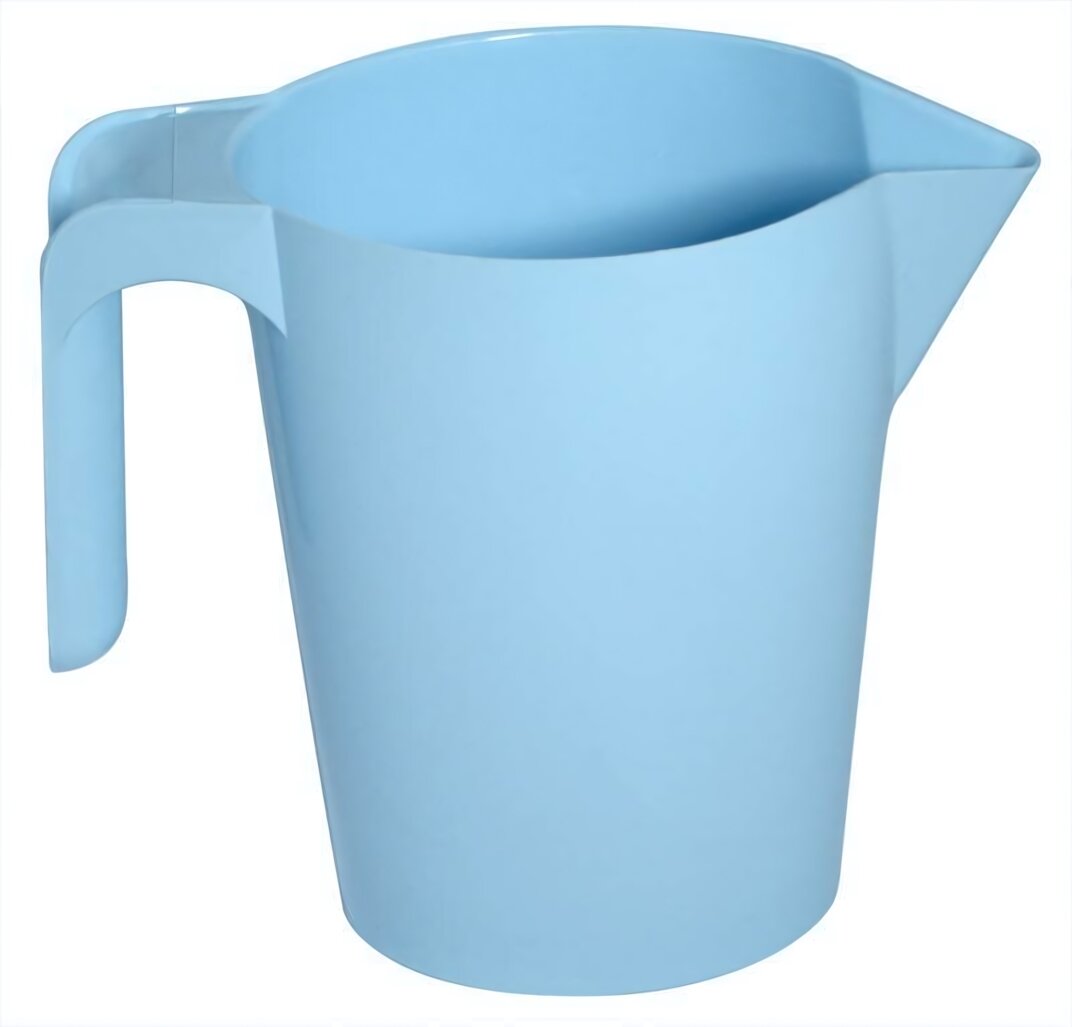 Кувшин-подставка 1л для молочных пакетов, пластик, голубой, удобное хранение