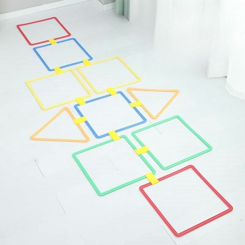 Набор для подвижных игр "Квадрат", пластик, 10 колец, для дома/улицы