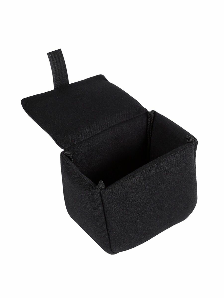 Ударопрочная мягкая сумка для цифровой зеркальной камеры черного цвета с защитным чехлом-органайзером для камеры
