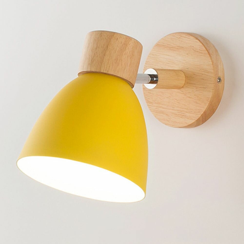 Настенный светильник Macaron деревянный E27