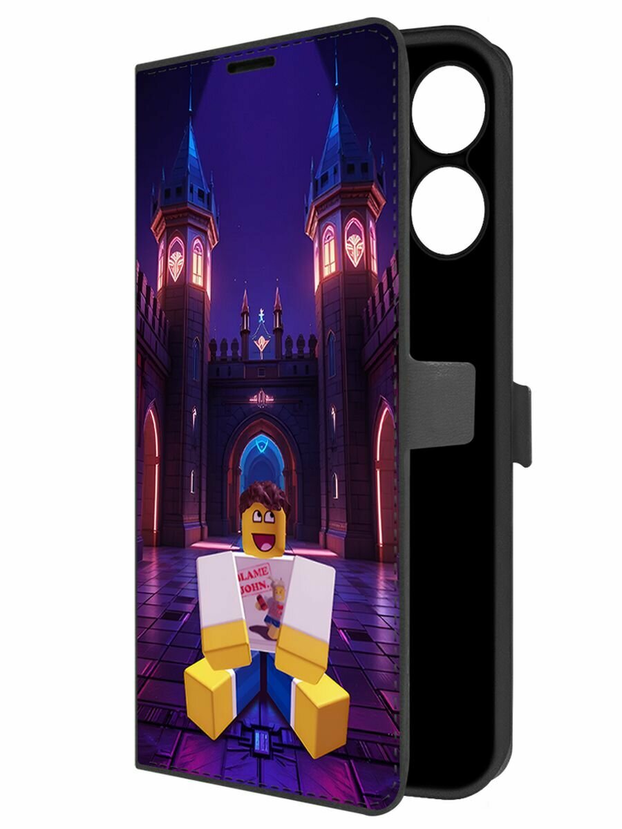 Чехол-книжка Krutoff Eco Book для Realme C61 Roblox-Форсакен Шедлетский (Forsaken Shedletsky) (черный)