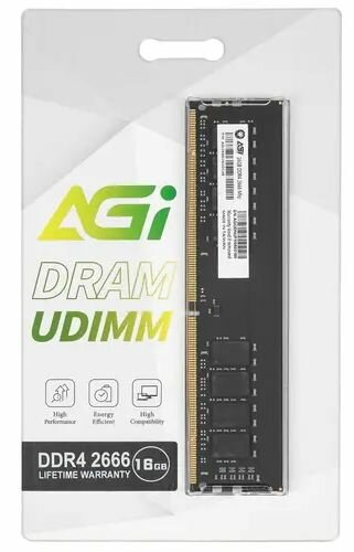 Оперативная память AGI UD138 (AGI266616UD138) DIMM DDR4 16 ГБ - 1 шт, 2666 МГц