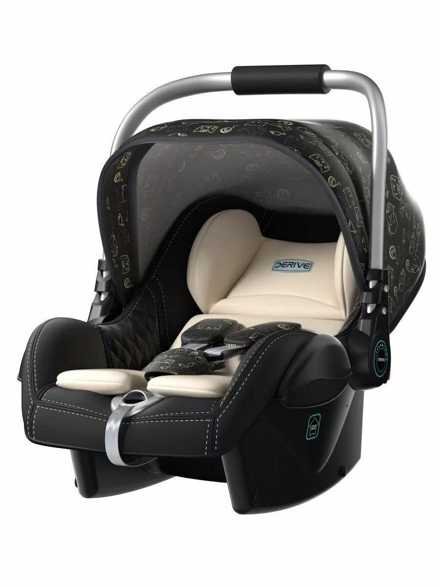 Автокресло "Корзинка", текстиль, группа 0+, 0-1.5 лет, универсальное крепление