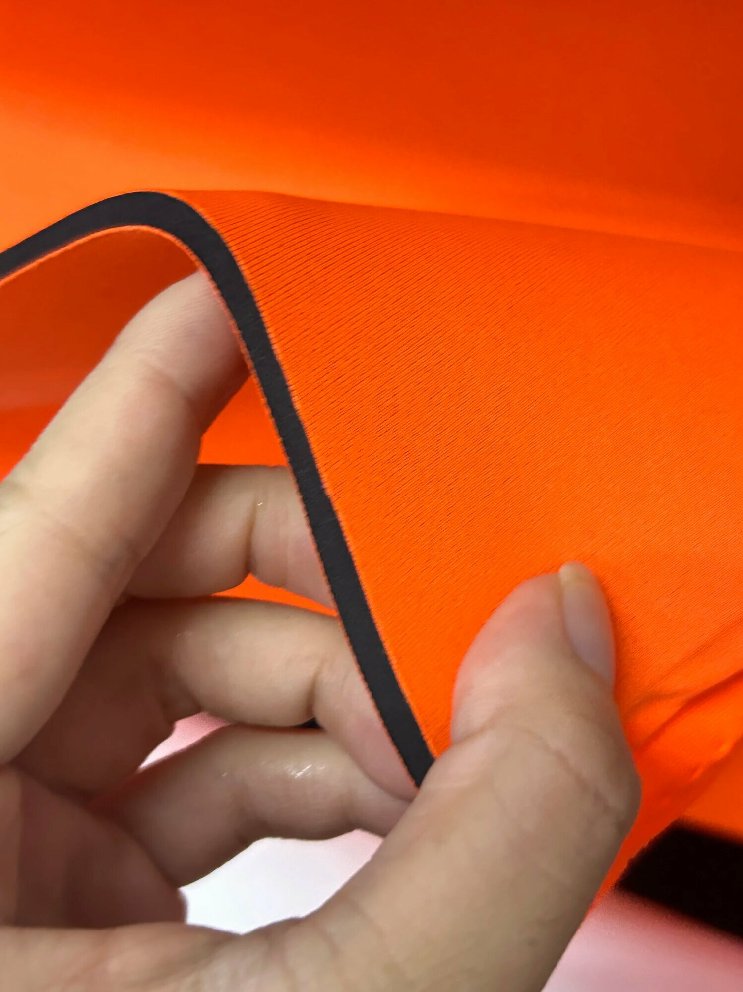 Двухсторонняя неопреновая ткань SBR оранжевого цвета 5 мм Orange