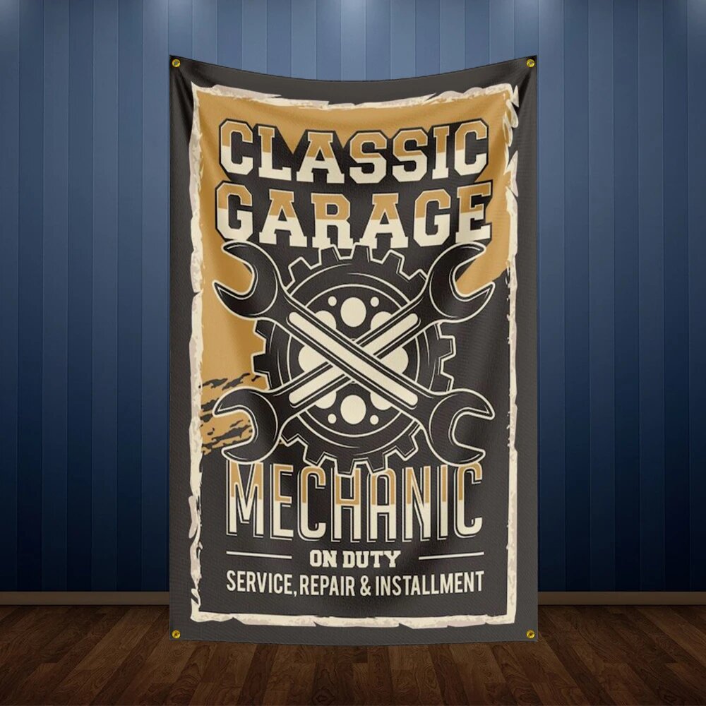 3X5 футов классический гараж модифицированный гоночный автомобиль JDM флаг для декора