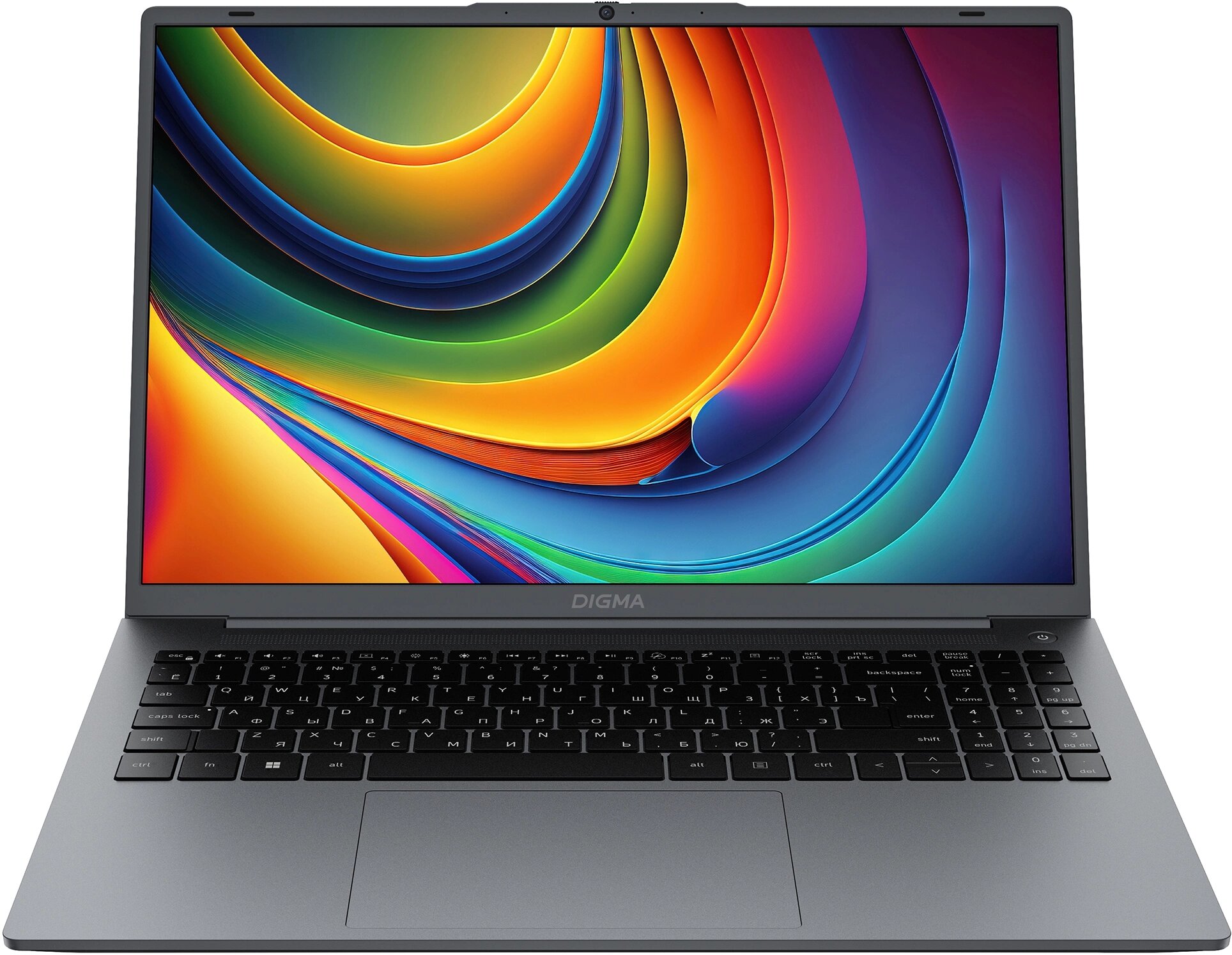 Ноутбук Digma EVE C5805 N-series N100 8Gb SSD256Gb Intel UHD Graphics 16" IPS WUXGA (1920x1200) Windows 11 Pro dk.grey WiFi BT Cam 6000mAh (DN16N1-8CXW01)