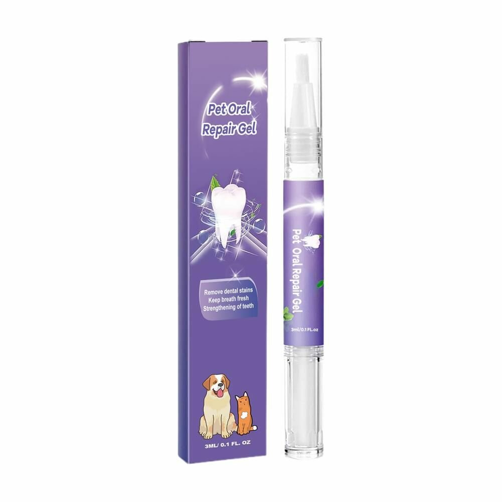 Гель для ухода за полостью рта питомцев, удаление зубного камня, освежение дыхания, без чистки
